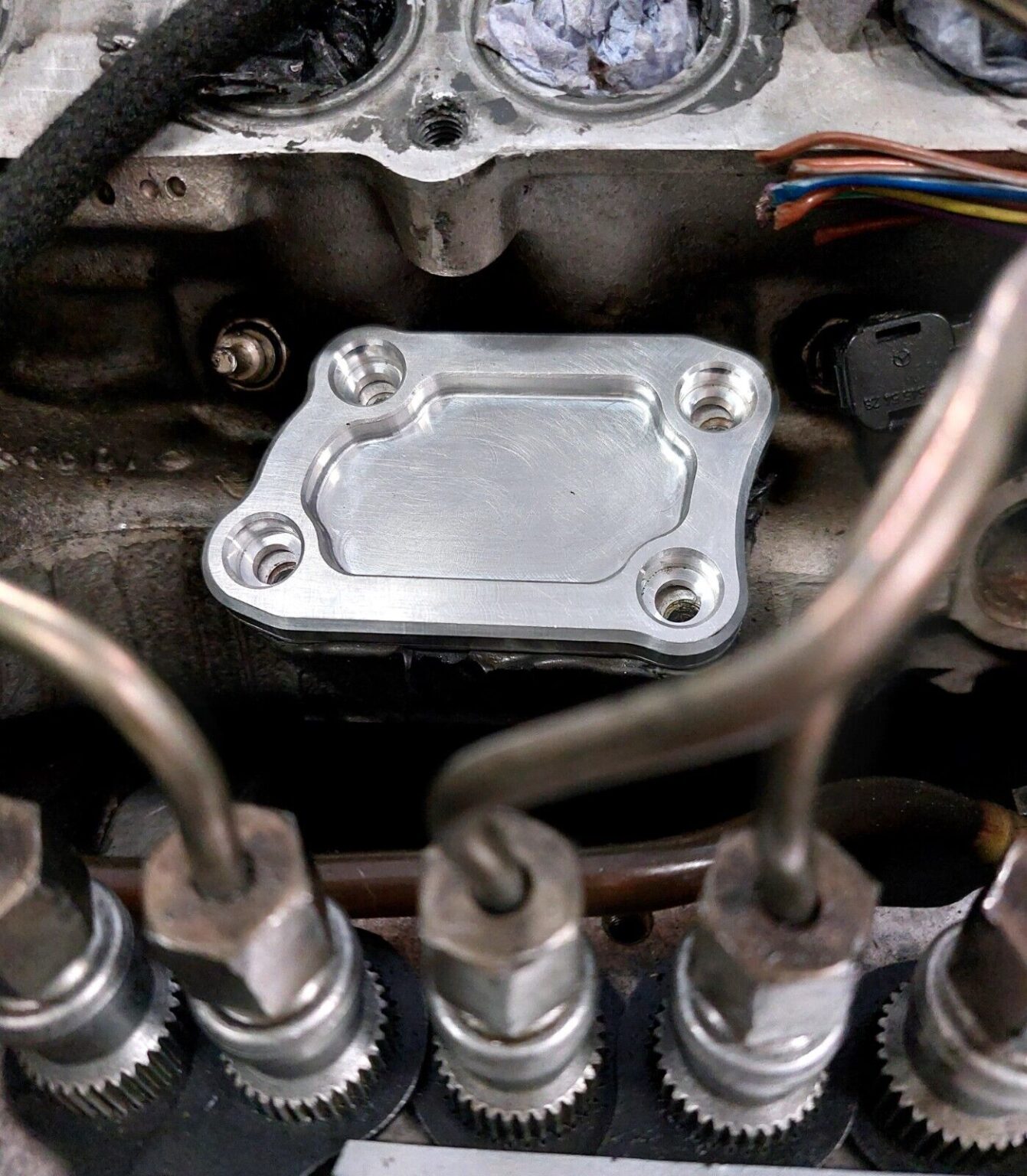 OM606 Blanking Plate for Fuel Heater CNC – Borowski Engineering